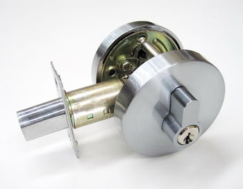 201 Double Cylinder Dead Lock Satin Chrome | Worldwide Hardware Pty Ltd