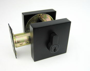202 Double Cylinder Dead Lock Matt Black | Worldwide Hardware Pty Ltd