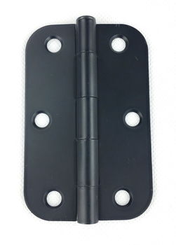 Radius Hinge 89x57x1.6mm LP Matt Black | Worldwide Hardware Pty Ltd