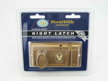564 Night Latch -Gold Plated | Worldwide Hardware Pty Ltd