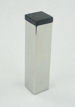 Square Pole Door Stop 83mm Polished Stainless | Worldwide Hardware Pty Ltd