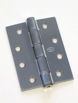 Button Tipped Hinge 100x75x2.5mm Satin Chrome Fixed Pin & Loose Pin ...