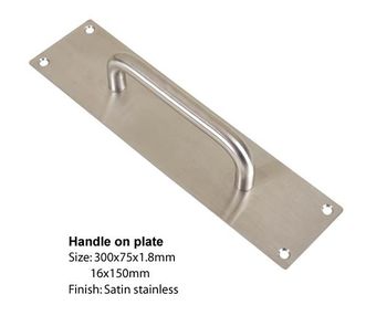 Handle On Plate 300mm | Worldwide Hardware Pty Ltd