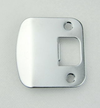 Extended Striker Plate 55x52mm -Bright Chrome | Worldwide Hardware Pty Ltd