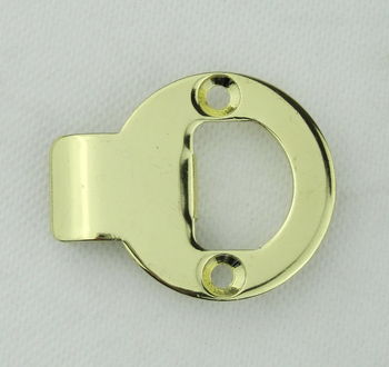 Round Striker Plate -Polished Brass | Worldwide Hardware Pty Ltd